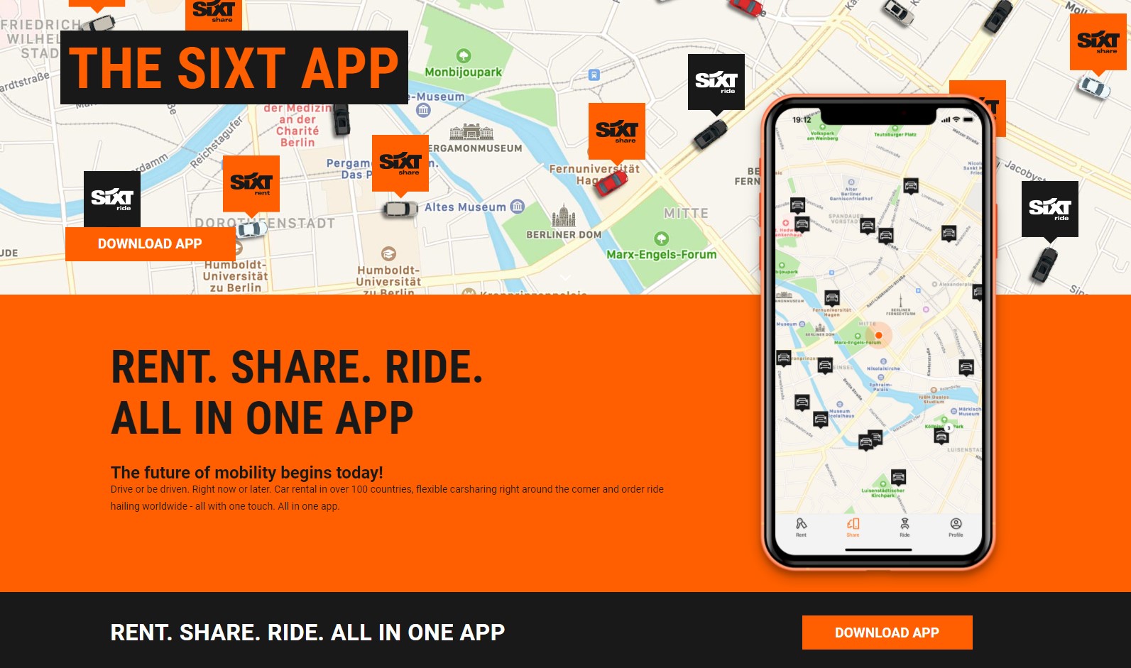 Sixt-appen: carsharing, hyrbil och taxidelning i ett - Sixt Sverige ...